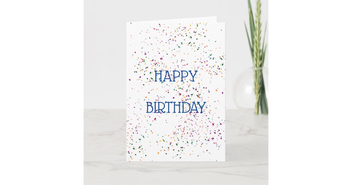 Blank Happy Birthday Card | Zazzle