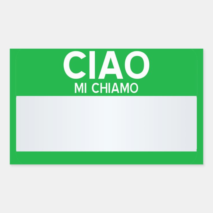 Blank Hello My Name Is ... Customizable Rectangular Sticker | Zazzle