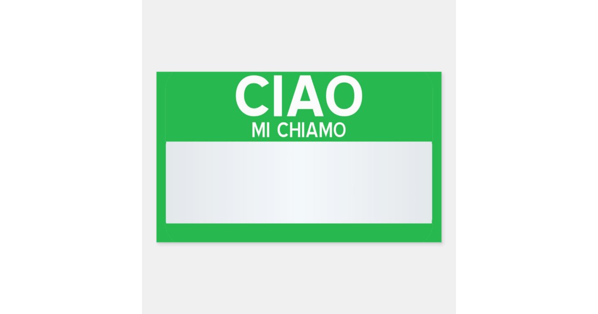 Blank Hello My Name Is ... Customizable Rectangular Sticker | Zazzle