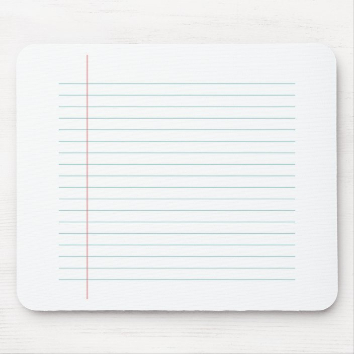 Blank Lined Paper Mouse Pad | Zazzle.com