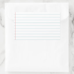 Blank Lined Paper Rectangular Sticker | Zazzle