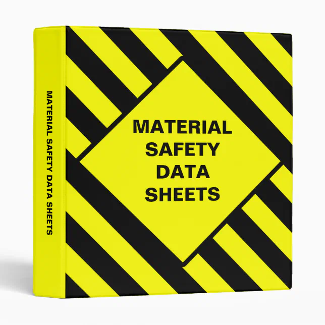 Blank Material Safety Data Sheets Binder | Zazzle