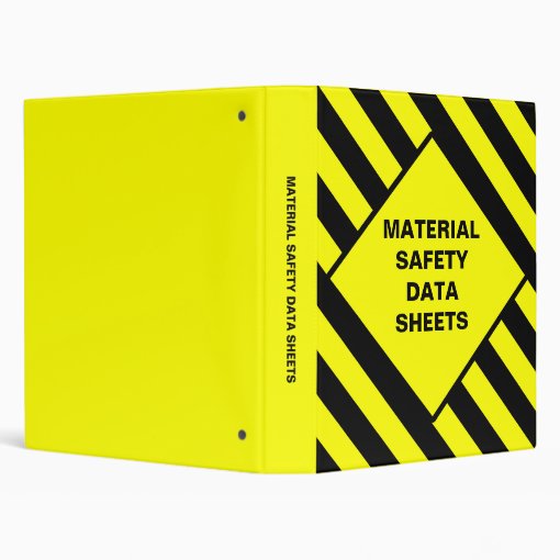 Blank Material Safety Data Sheets Binder | Zazzle