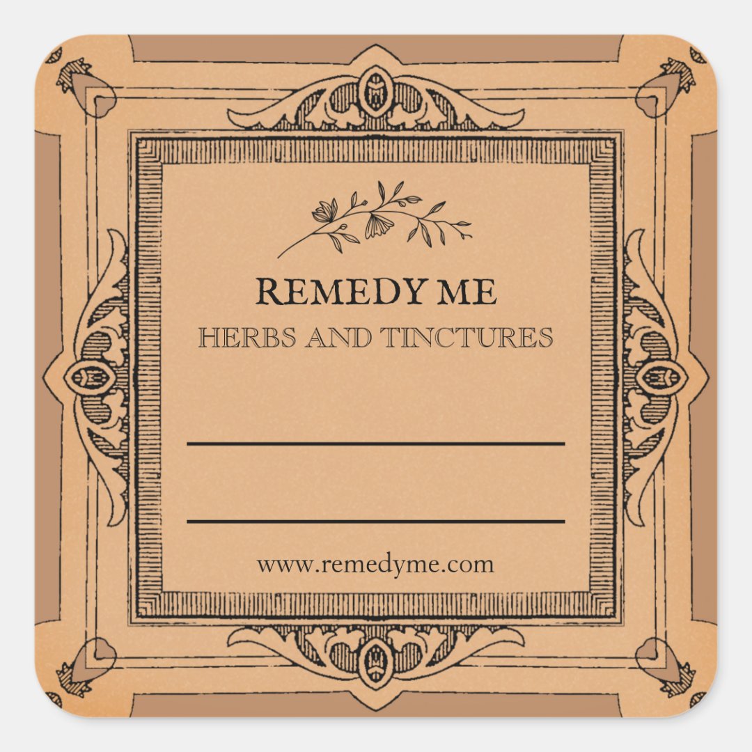 Blank Medicinal Herb Remedy Tincture Labels | Zazzle