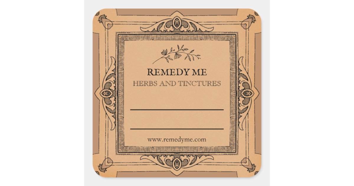 Blank Medicinal Herb Remedy Tincture Labels | Zazzle