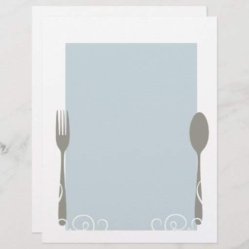 blank menu | Zazzle
