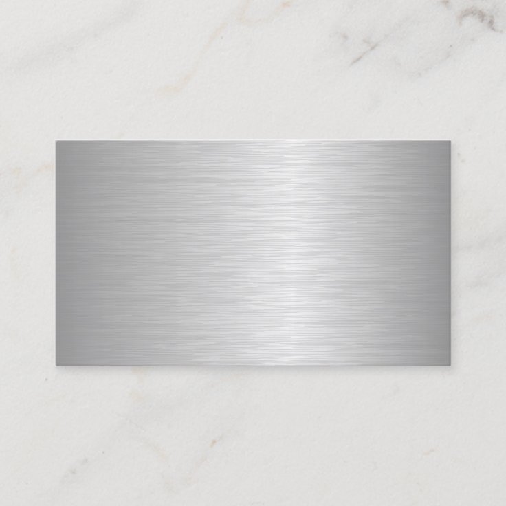 Blank Metallic Looking Business Cards | Zazzle