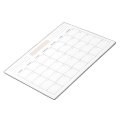 Blank Monthly Calendar Planner Notepad | Zazzle