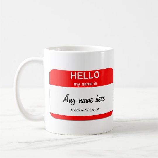 Blank Name Tag Templates Coffee Mug | Zazzle.com