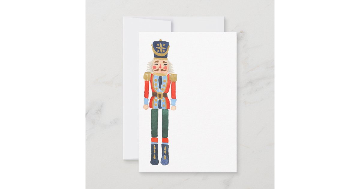 Blank Nutcracker Christmas Card | Zazzle