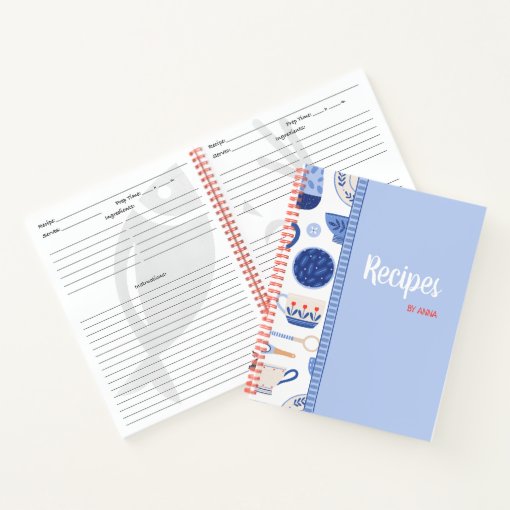 Blank Recipe Cook Book To Write In | Zazzle