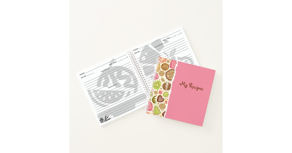 Blank Recipe Notebook To Write In | Zazzle