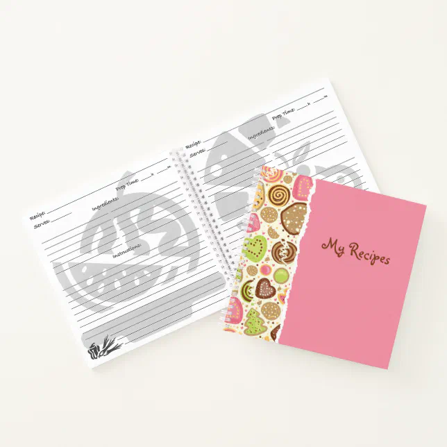 Blank Recipe Notebook To Write In | Zazzle