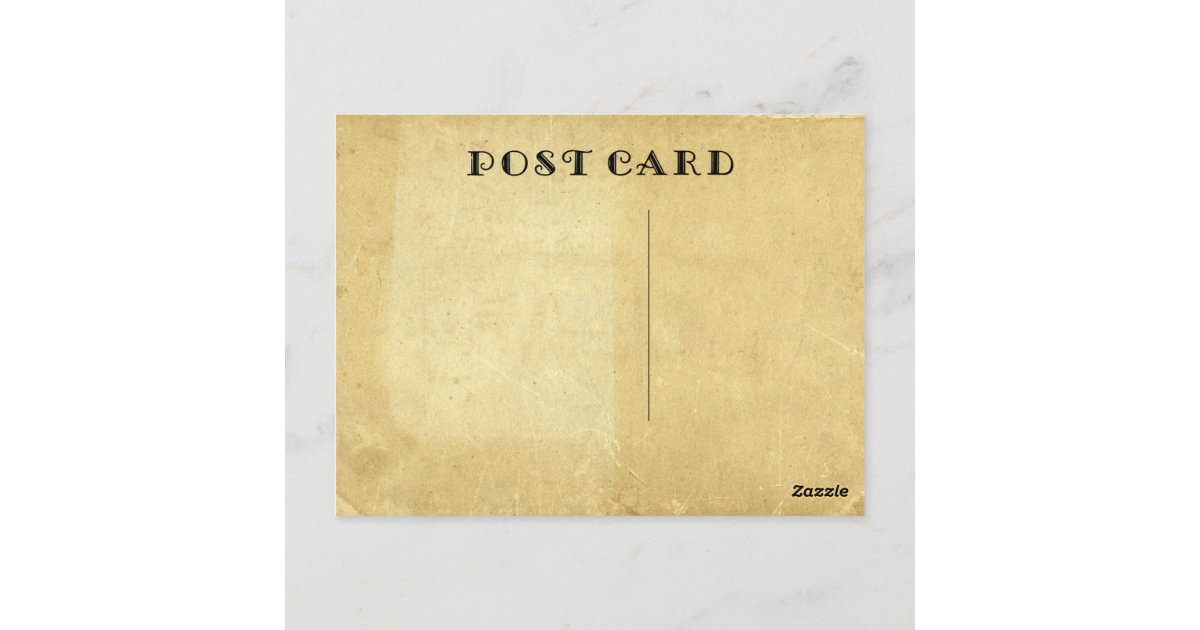 Blank Rustic Antique Aged Stained Parchment Paper Postcard | Zazzle