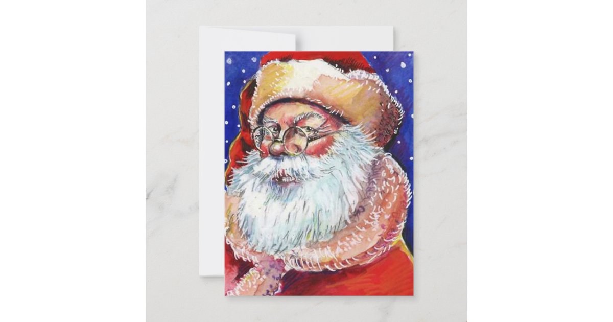 Blank Secret Santa Holiday Announcement Invitation | Zazzle