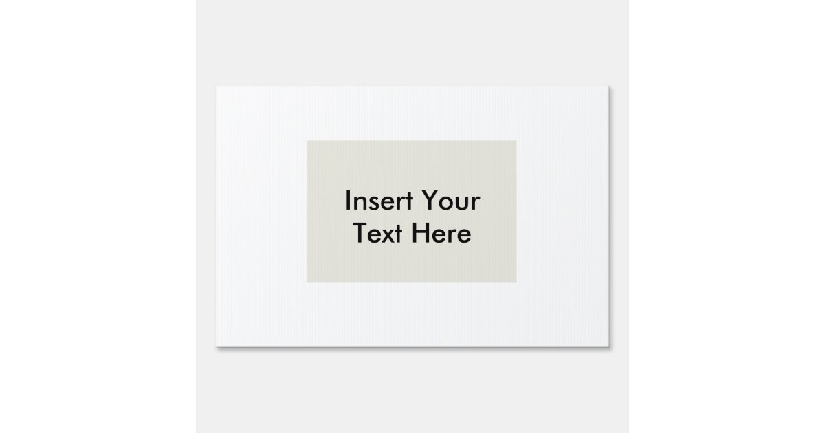 Blank Sign | Zazzle