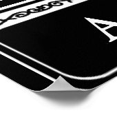 Blank Street Sign, Cut Out Template Poster | Zazzle