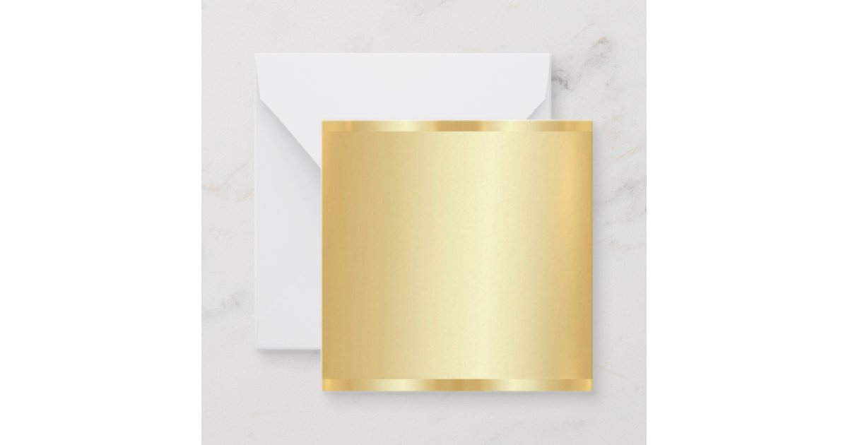 Blank Template Faux Gold Modern Elegant Trendy | Zazzle