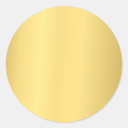 Blank Template Glamorous Elegant Faux Gold Chic Classic Round Sticker ...