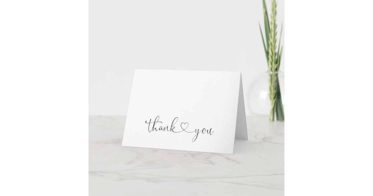 Blank Thank You Card | Zazzle
