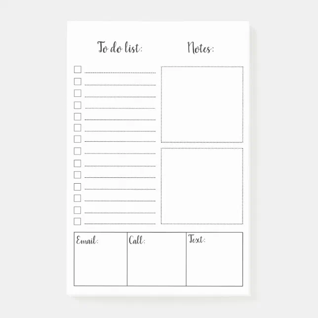 Blank to do list Post-it® Notes | Zazzle