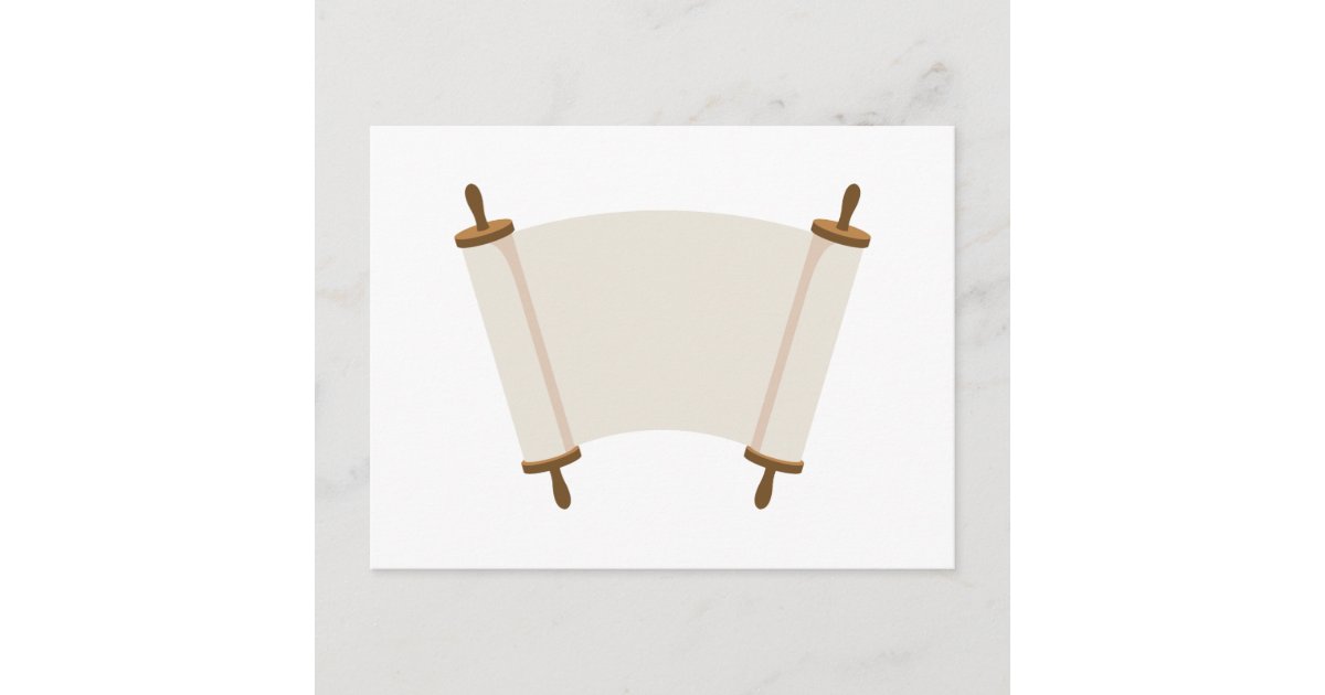 Blank Torah Postcard | Zazzle