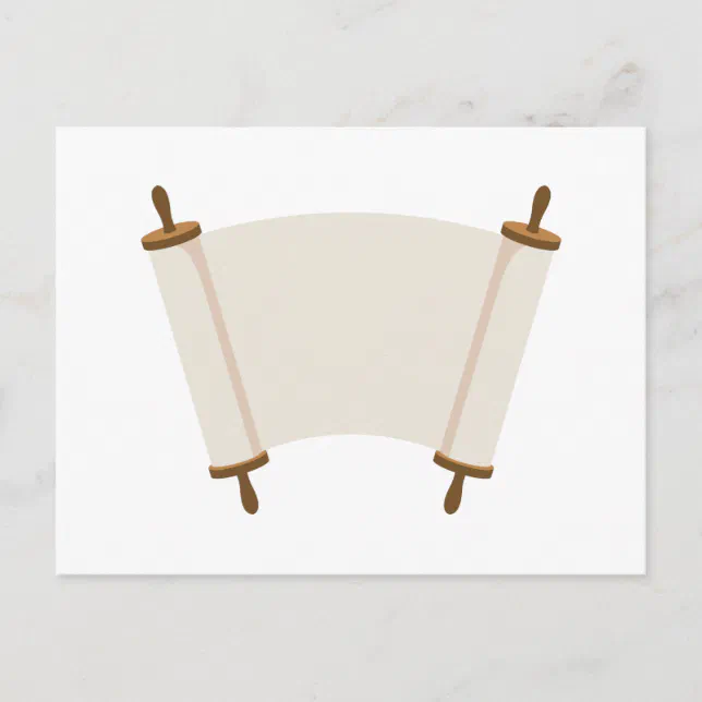 Blank Torah Postcard | Zazzle