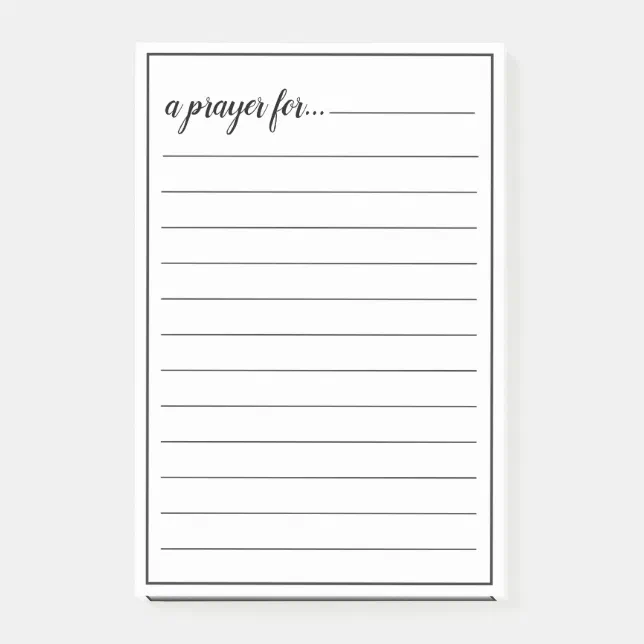 Blank War Room Stick Up Prayer Post-it Notes | Zazzle