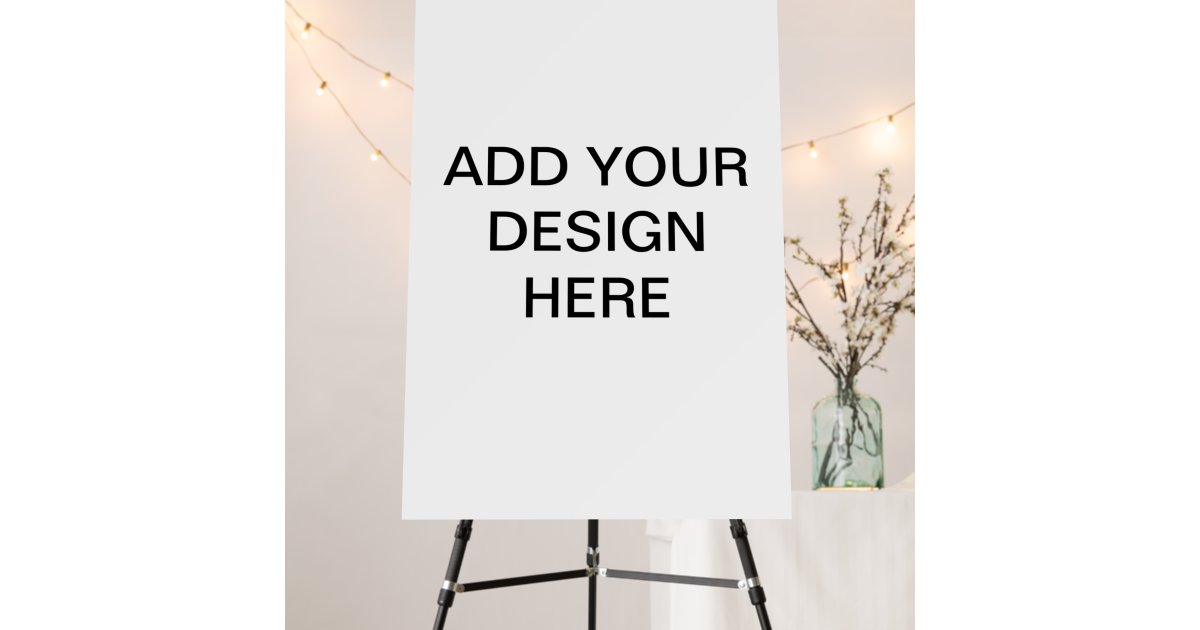 Blank Welcome Sign 24x36 Foam Core Board Printing | Zazzle