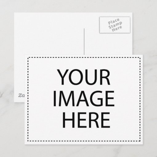 Blank White Template Postcard | Zazzle