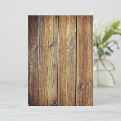 Blank Wood Invitation | Zazzle