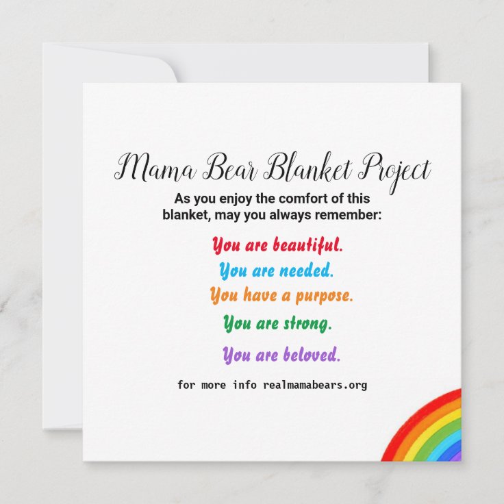Blanket Project Card | Zazzle