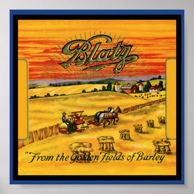 Blatz Beer Poster | Zazzle
