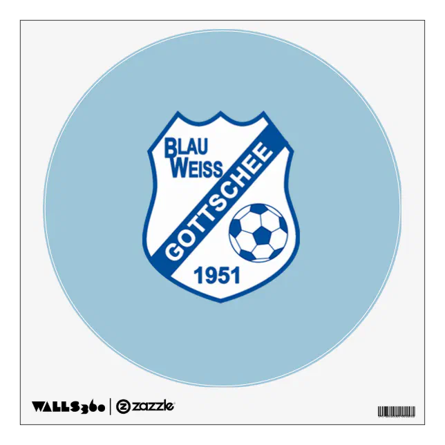 Blau Weiss Gottschee Wall Decal | Zazzle
