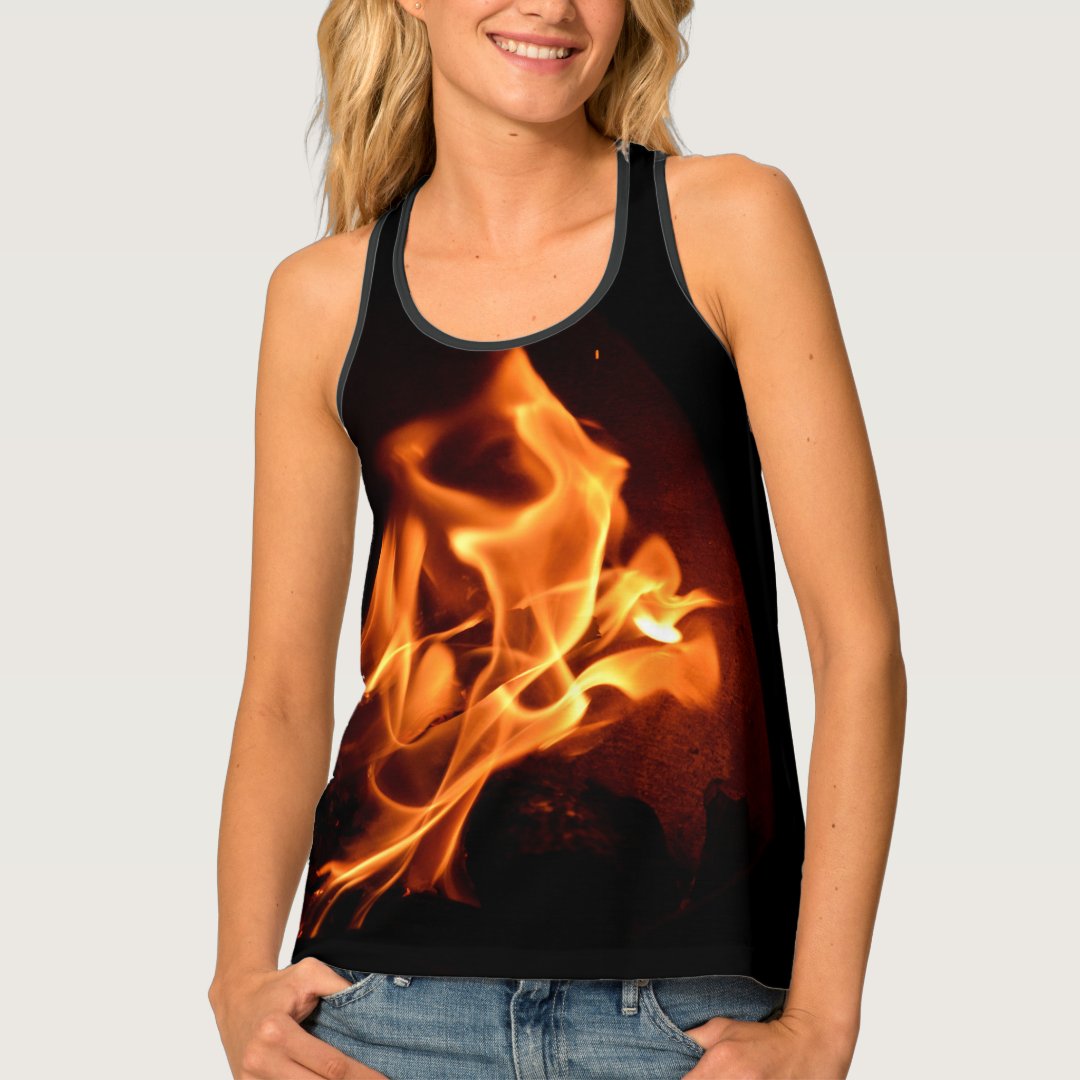 Blazing Flames Tank Top | Zazzle