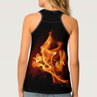 Blazing Flames Tank Top | Zazzle