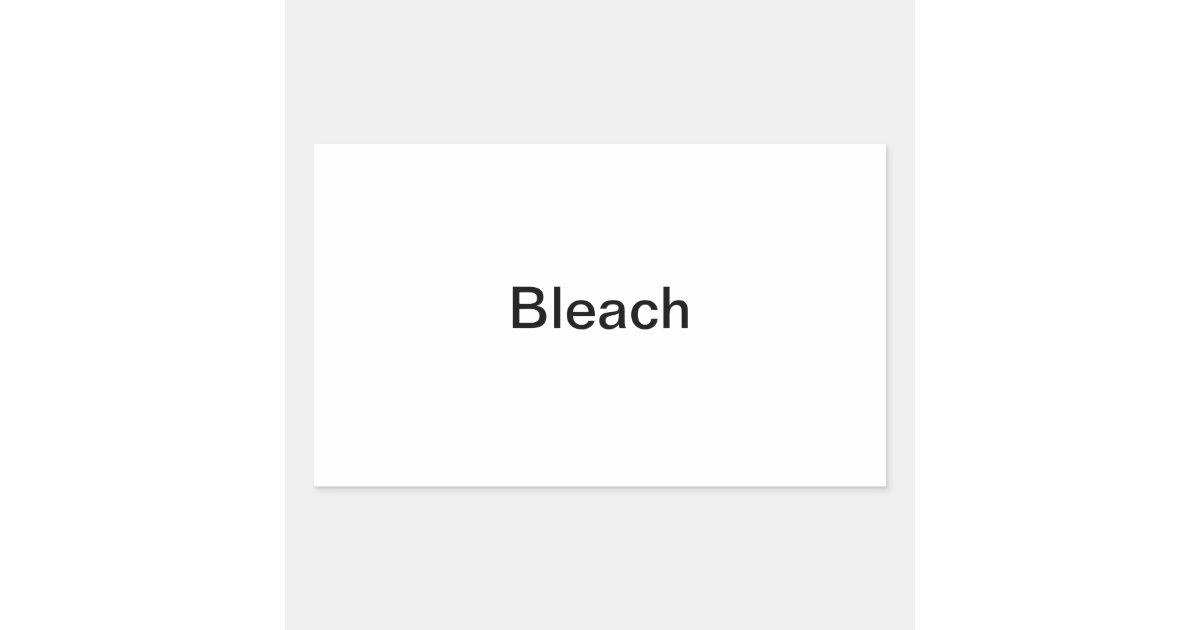 Bleach Bottle Label | Zazzle