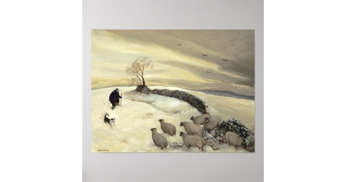 Bleak winter day poster | Zazzle
