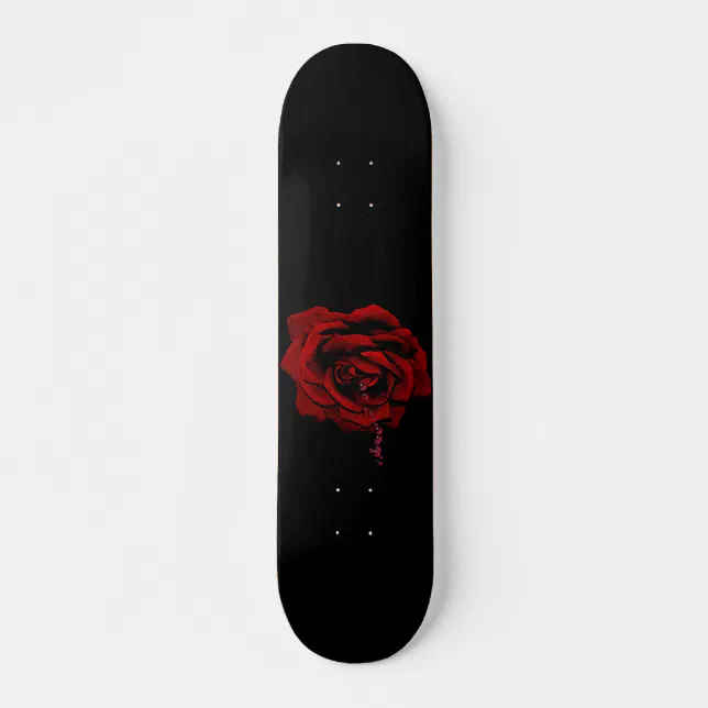 Bleeding Rose Skateboard Deck | Zazzle