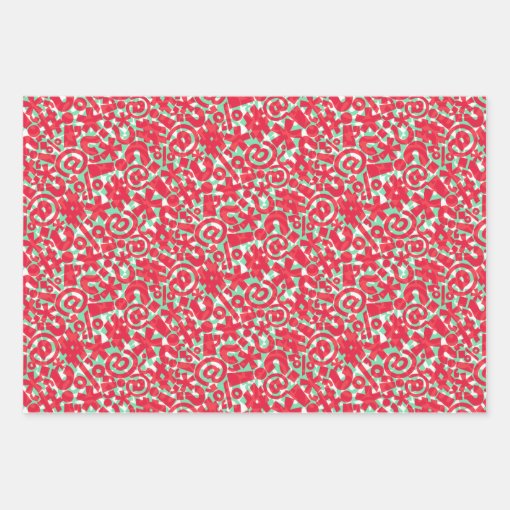 Bleeped Out Holiday Wrapping Paper | Zazzle
