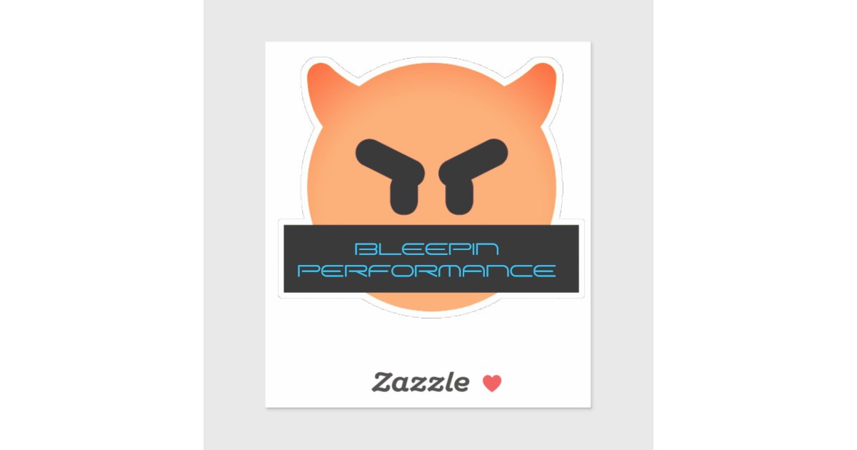 Bleepin Performance Logo Sticker | Zazzle