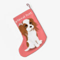 Blenheim Cavalier King Charles Spaniel Pink Small Christmas Stocking ...