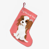 Blenheim Cavalier King Charles Spaniel Pink Small Christmas Stocking ...