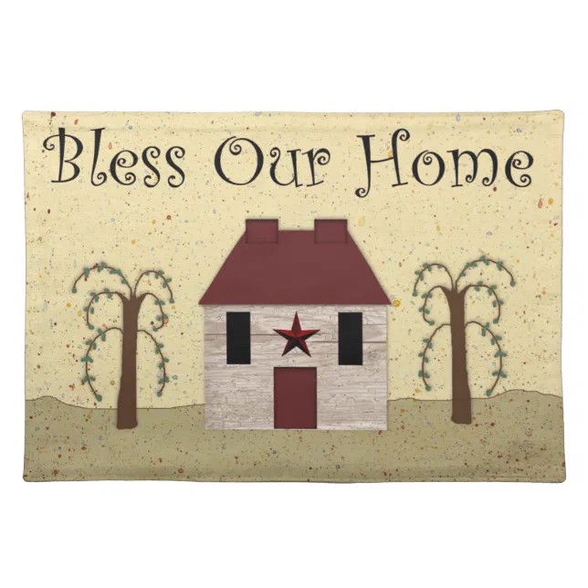 Bless Our Home Placemat | Zazzle