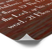 Bless the Lord bible verse Psalm 103 Poster | Zazzle