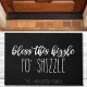 Bless This Hizzle Fo Shizzle Funny Family Black Doormat | Zazzle