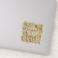 Blessed and Grateful Fun Folk Inspirivity Sticker | Zazzle