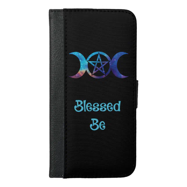 Blessed Be Galaxy Pentacle iPhone Wallet Case | Zazzle