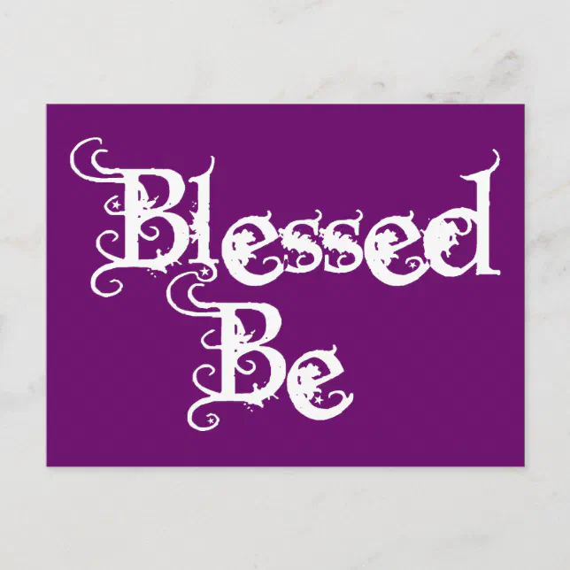 Blessed Be Postcard | Zazzle