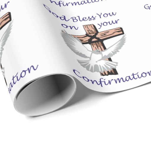 Blessed Confirmation Wrapping Paper | Zazzle